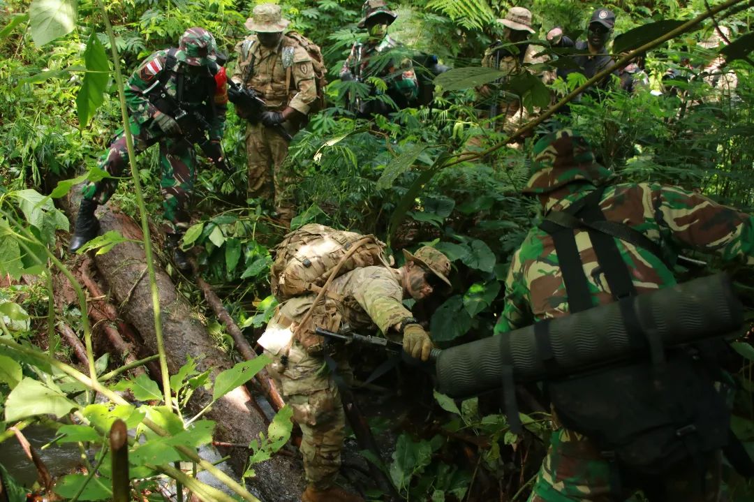 Patroli Bersama Yonif Para Raider 330 Kostrad dan US Army di Belantara ...
